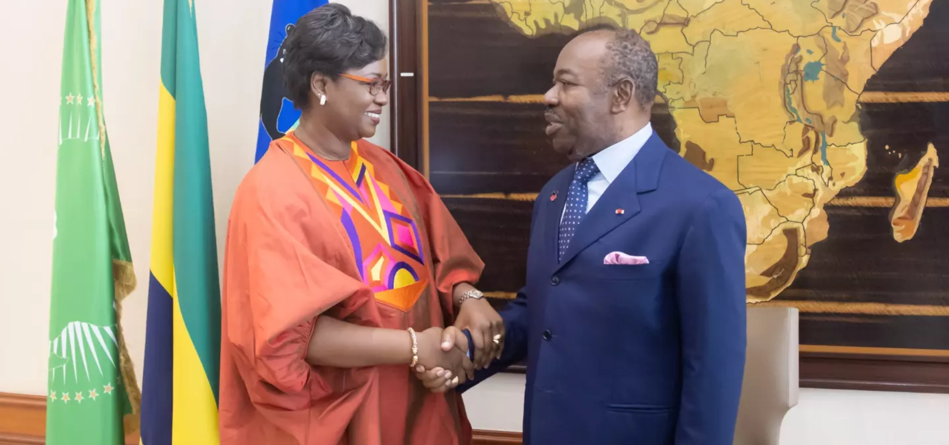 Gabon President Ali Bongo Ondimba receives the prestigious HeForShe ...